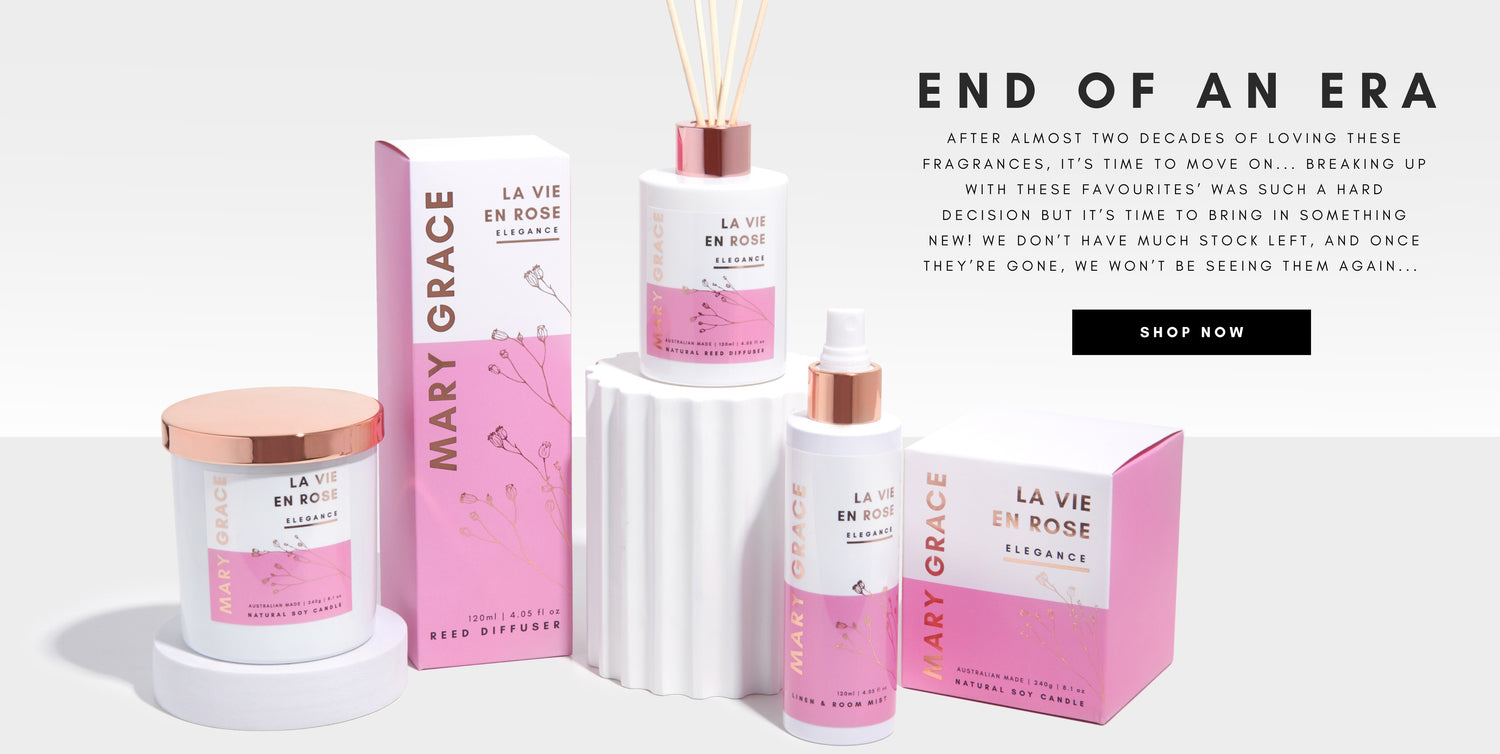 Mary Grace: Sensitive Skincare & Beauty, Soy Candles, Diffusers & More